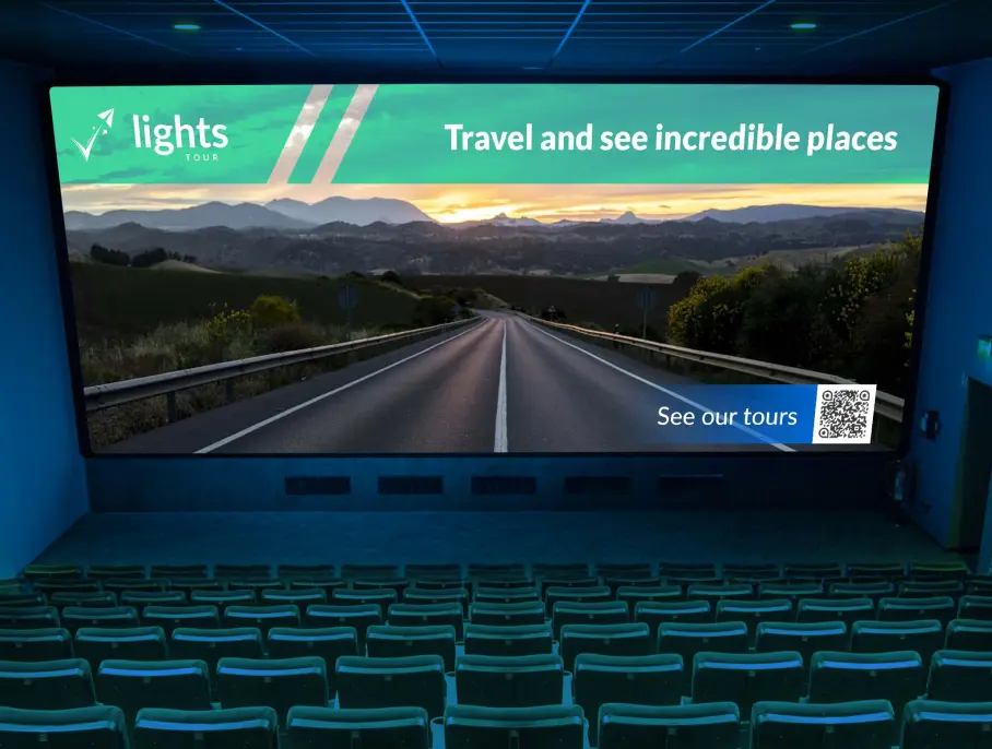 영화 광고의 QR 코드